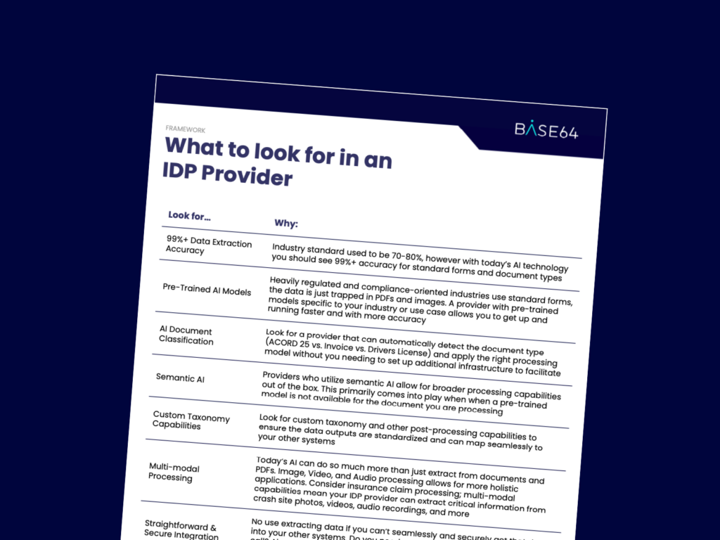 Base64.ai: AI-Powered Document Intelligence